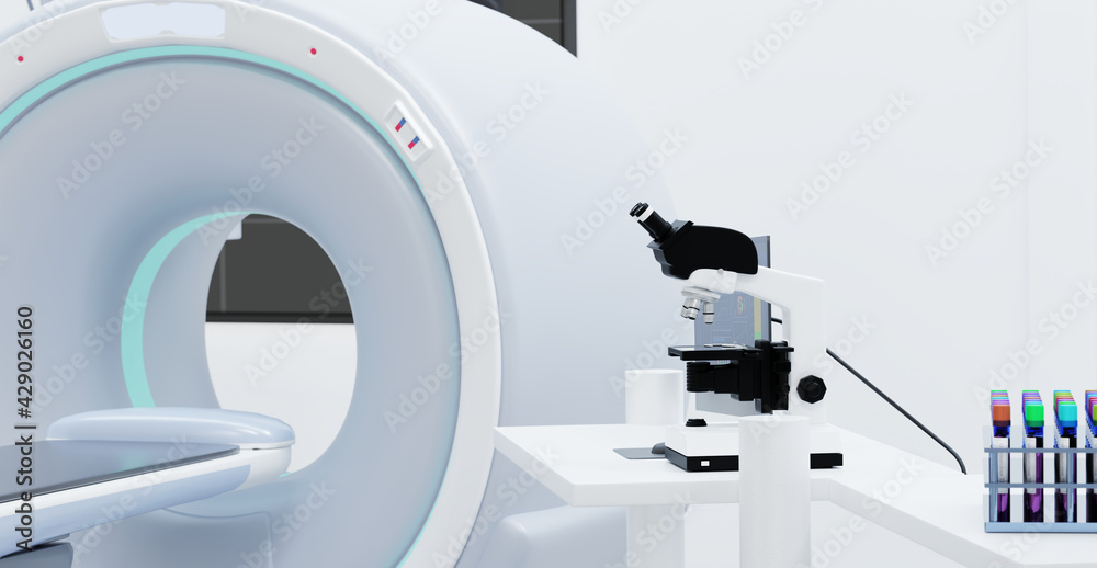 Medical machine scanner lab for the patient with ct scan at the ...