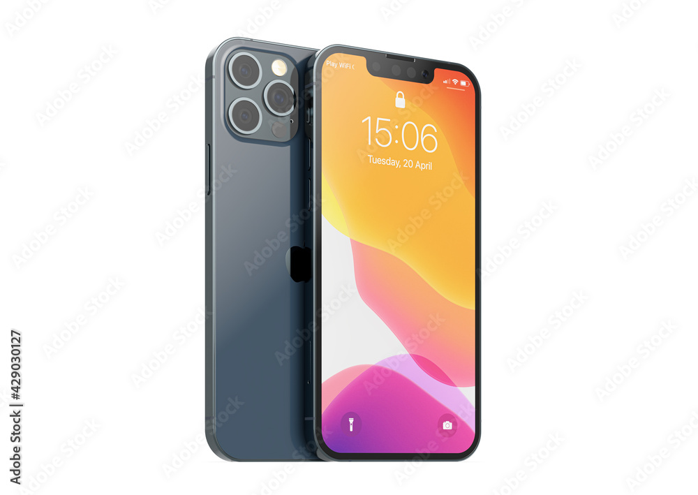 iPhone 13 Pro photorealistic render based on recent leaks. Illustration ...