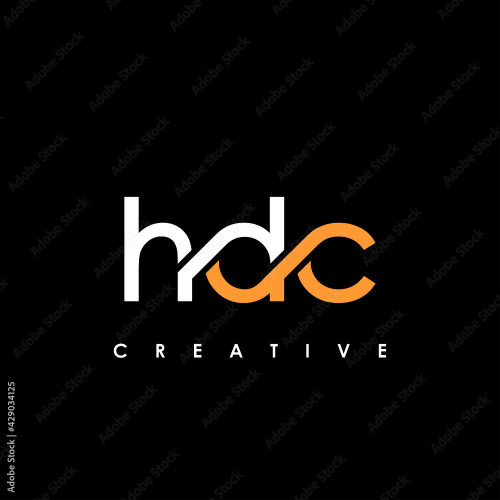 HDC Letter Initial Logo Design Template Vector Illustration Stock ...