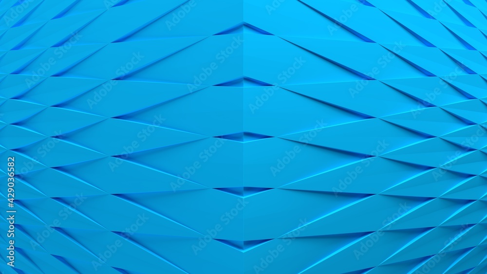 3d render abstract blue composition background wallpaper geometric ...