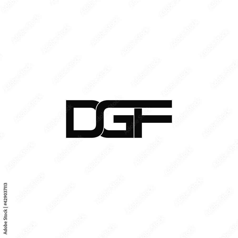 dgf letter original monogram logo design Stock Vector | Adobe Stock
