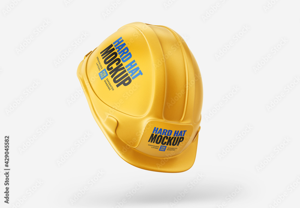Construction Hard Hat Mockup Stock Template | Adobe Stock