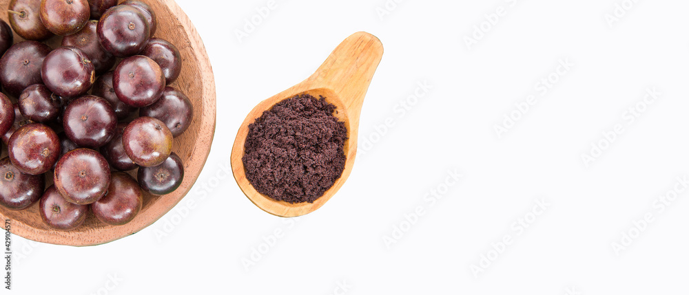 Plinia cauliflora - Exotic berry of the jabuticaba Stock Photo | Adobe ...