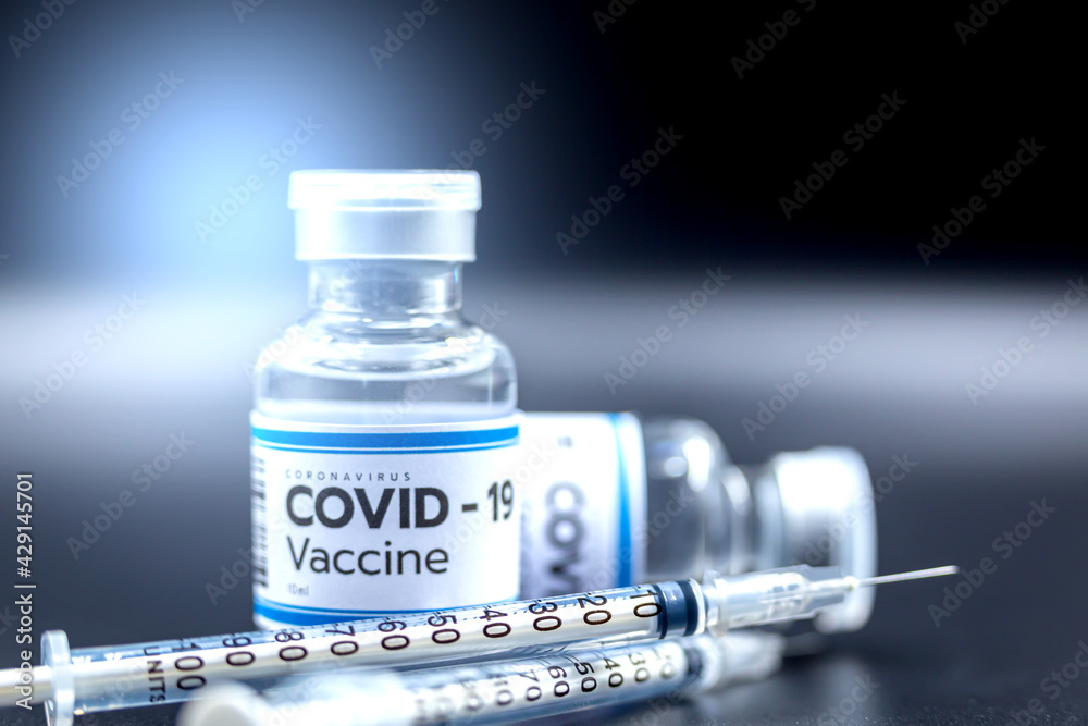Vaccine and syringe injection, treatment to cure Covid 19 Coronavirus ...