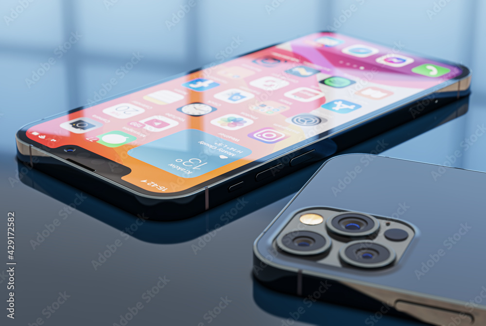 iPhone 13 Pro photorealistic render based on recent leaks. Illustration ...