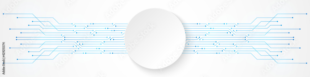 Technology Banner White Background