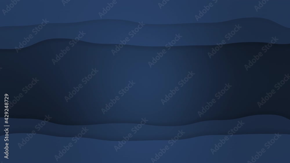 Dark blue color pan tone with drop shadow wavy animation background ...