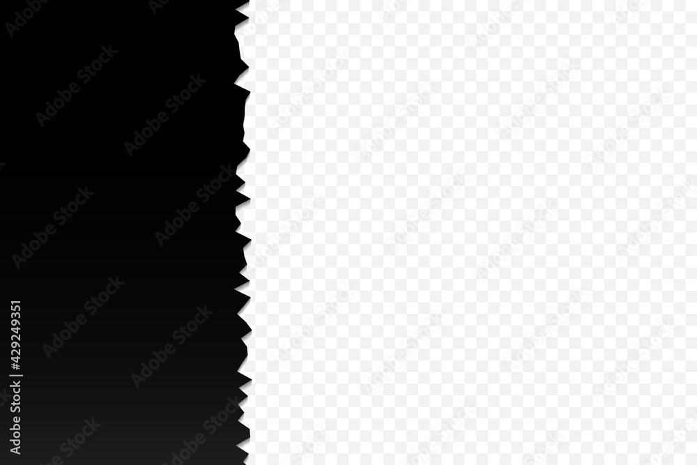 Vector torn paper texture. Rip page border Stock Vector | Adobe Stock