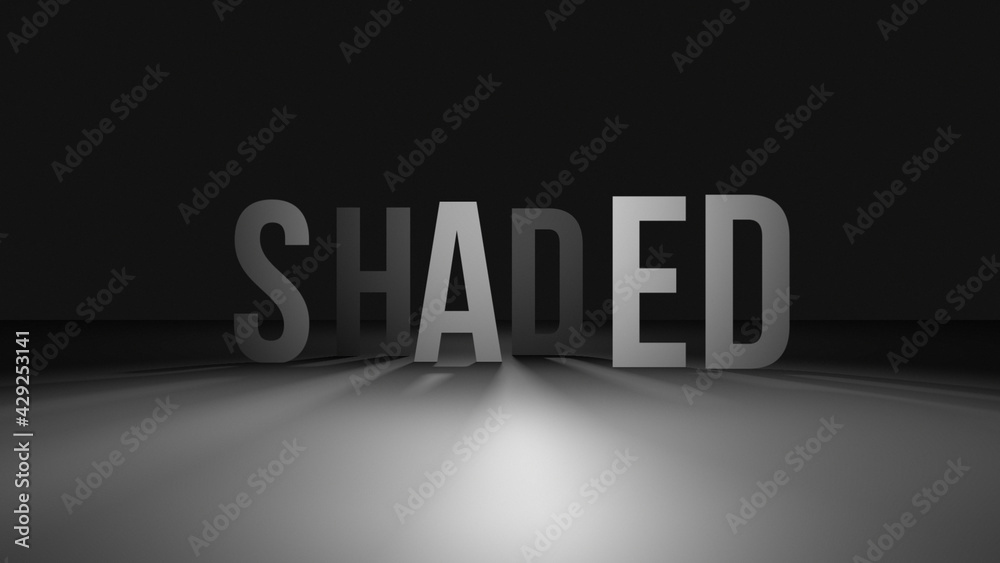 Shaded Rotating Letters Title Stock Template | Adobe Stock