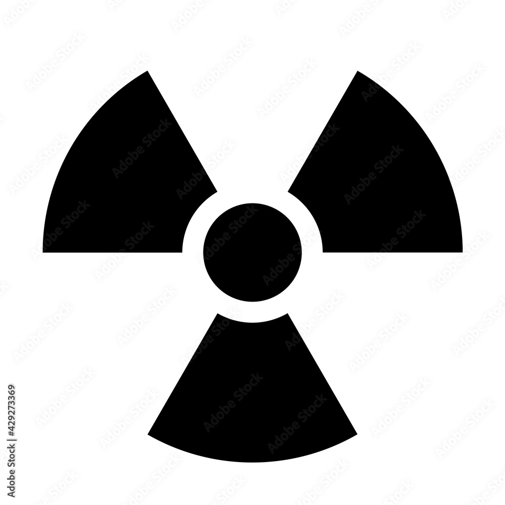 Nuclear Hazard Ionizing Radiation Trefoil Danger Symbol. Vector Image ...