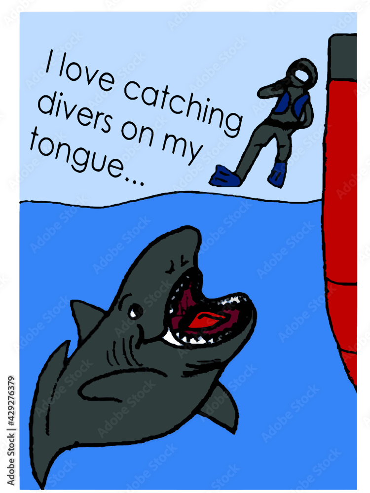 Diver Almost Jumps Into Sharks Mouth at Jim Roebuck blog