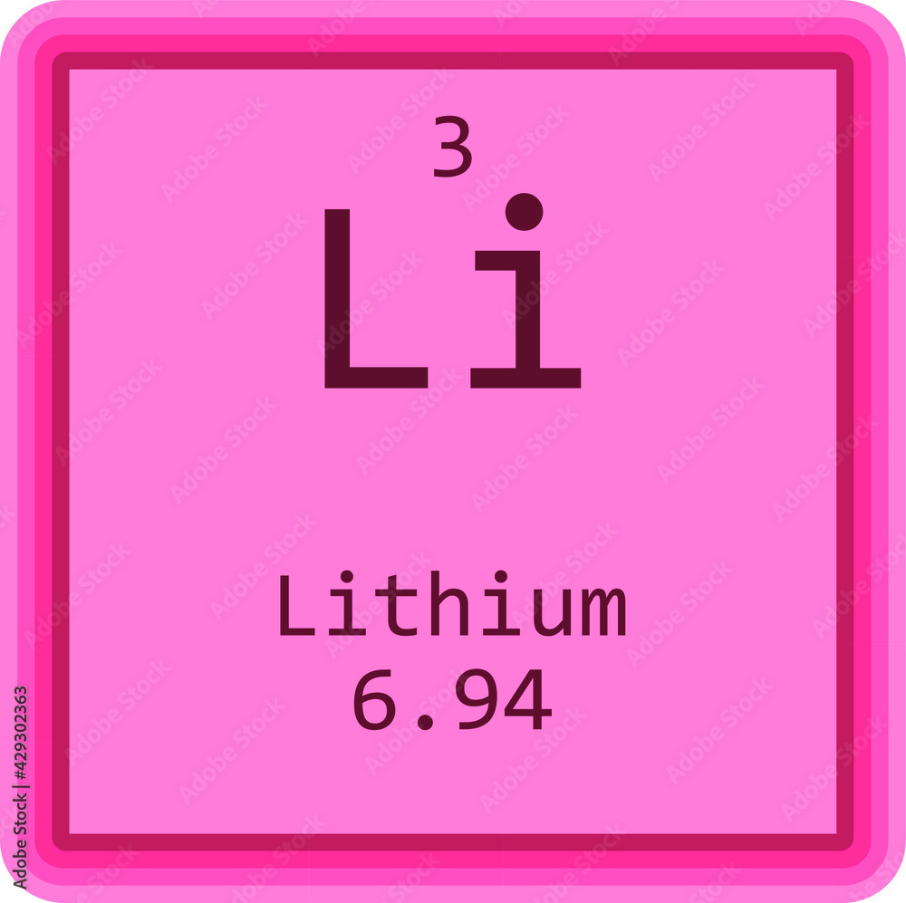 Vetor de Li Lithium Alkali metal Chemical Element Periodic Table ...