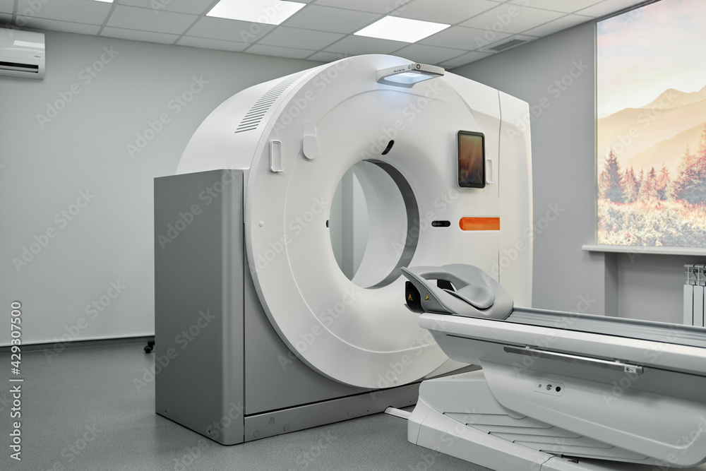 MRI - Magnetic resonance imaging scan device in Hospital. Medical ...