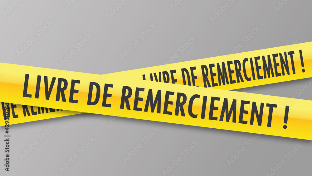 Logo livre de remerciement. Stock Vector | Adobe Stock