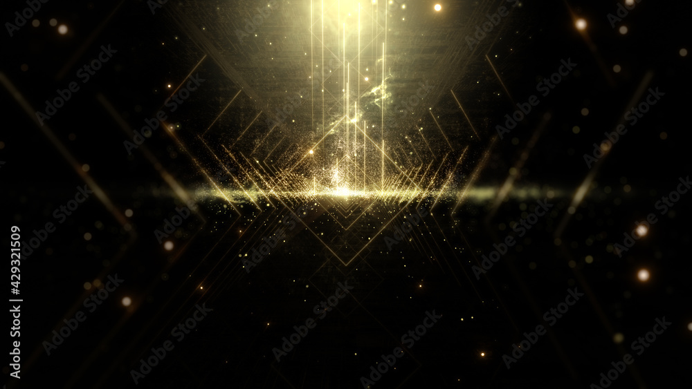 Illumination Abstract Background. Futuristic VJ motion graphics, club ...