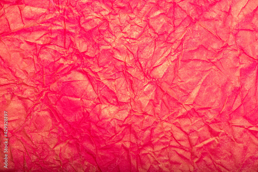 Pink crumpled paper texture or background. Stock Photo | Adobe Stock