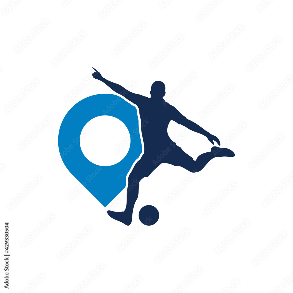 Point Soccer logo design vector illustration, Creative Football logo ...