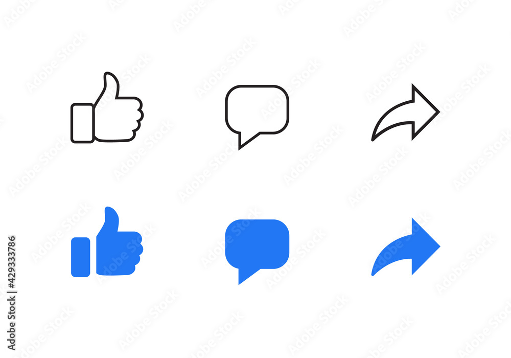 Facebook Share Vector