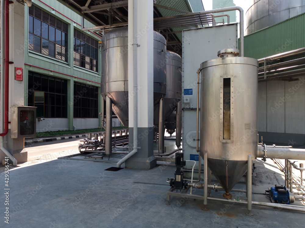 Multilayer water filter tank for drinking water production Stock Photo ...