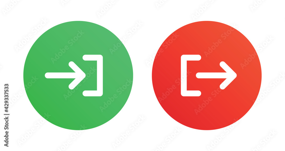Logout Icon Green