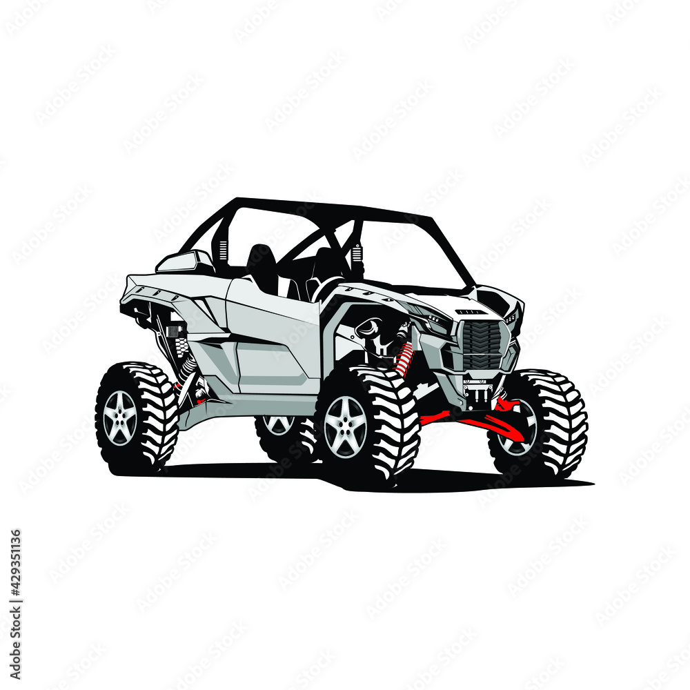 Utv custom race illustration vector Stock Vector | Adobe Stock