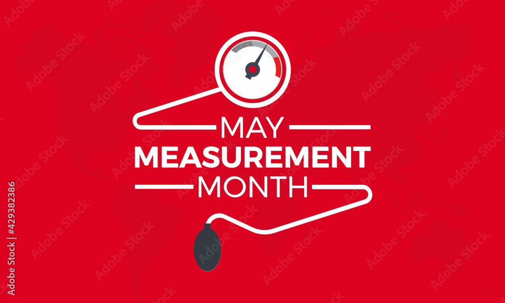 May Measurement month Prevention and awareness Vector Concept. Banner ...