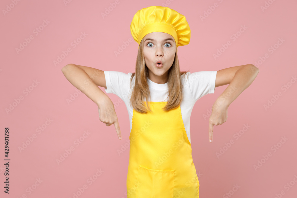Teen shock girl chef cook confectioner baker housewife mother's helper ...