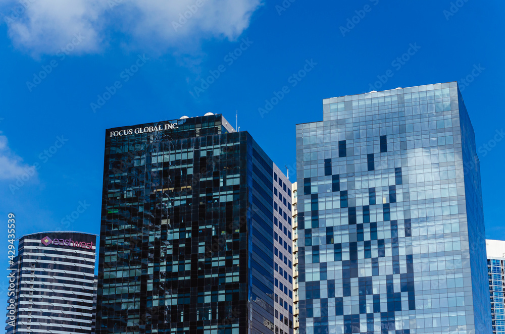 Bonifacio Global City, Taguig, Metro Manila - Aug 2020: Modern and hi ...