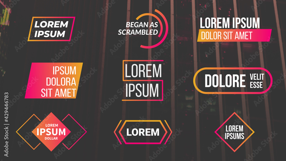 Modern Colorful Corporate Title Overlay Stock Template | Adobe Stock