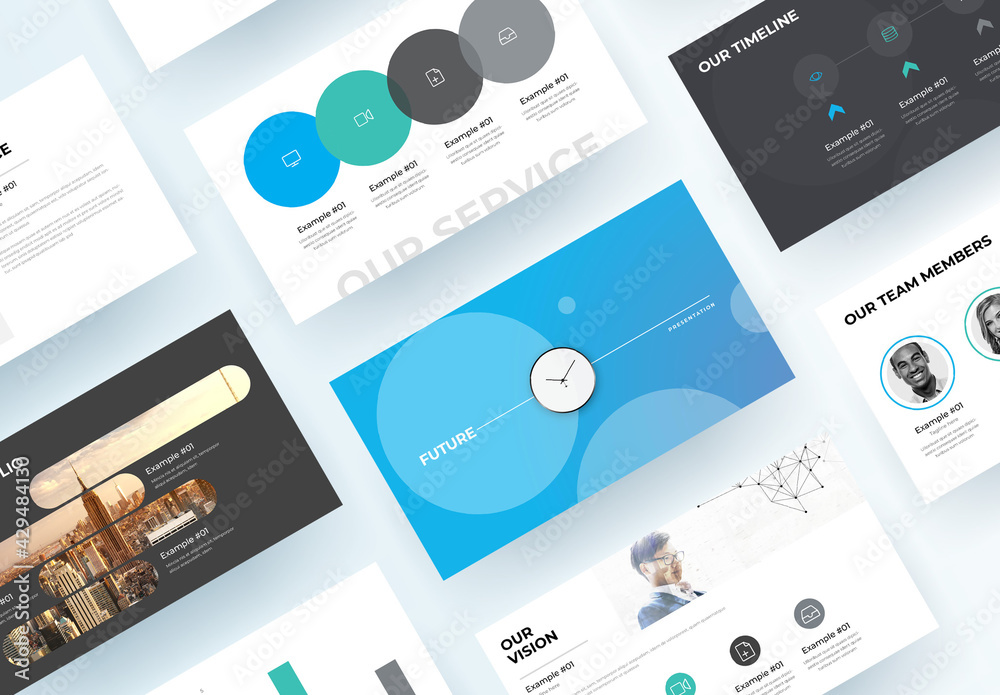 Future Presentation Layout Stock Template | Adobe Stock