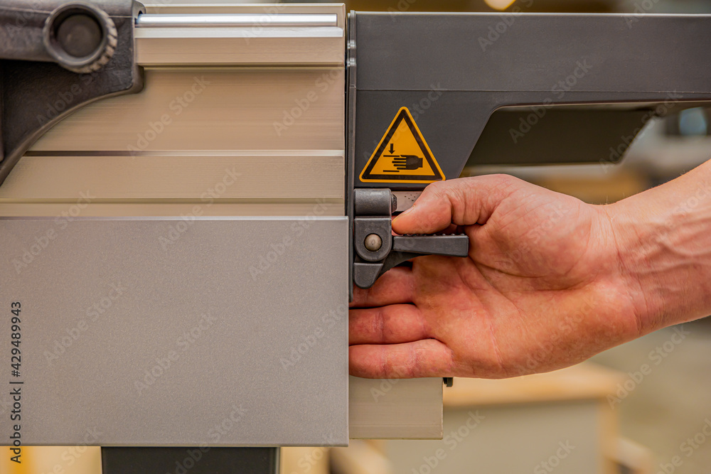 Industrial safety engineering. Compliance with safety rules when using ...