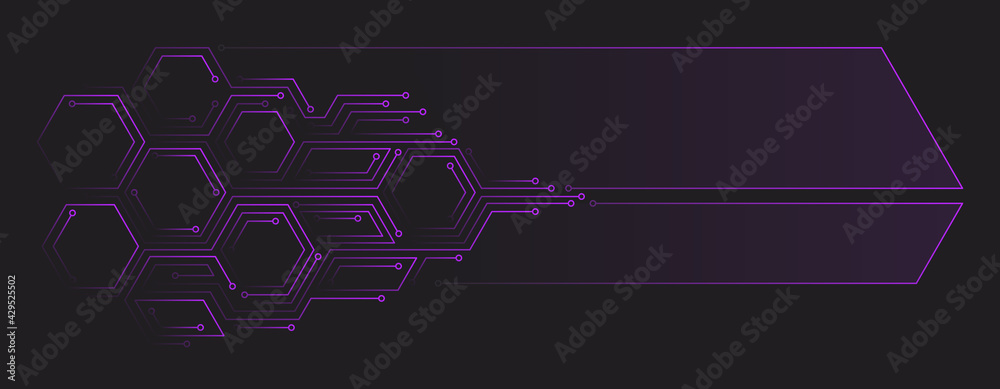 Vector abstract illustration. Chip concept, future, cyberpunk, computer ...