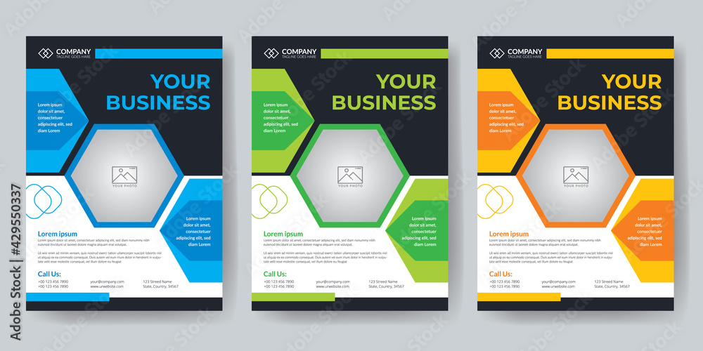 Corporate New Business Flyer Template Design Print Ready Stock Vector ...