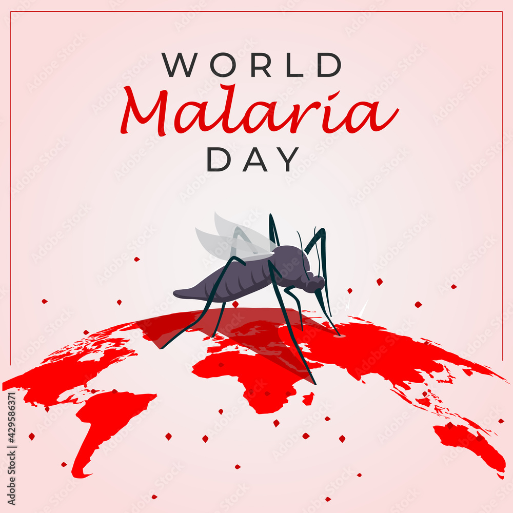 World Malaria Day abstract background. Stock Illustration | Adobe Stock
