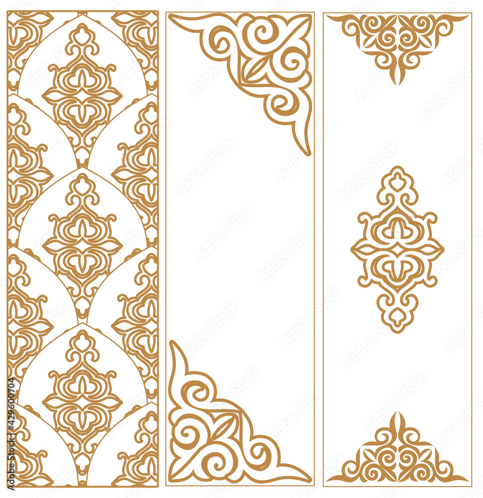 Greeting card or invitation design. Refined rich and solemn Arabic ...