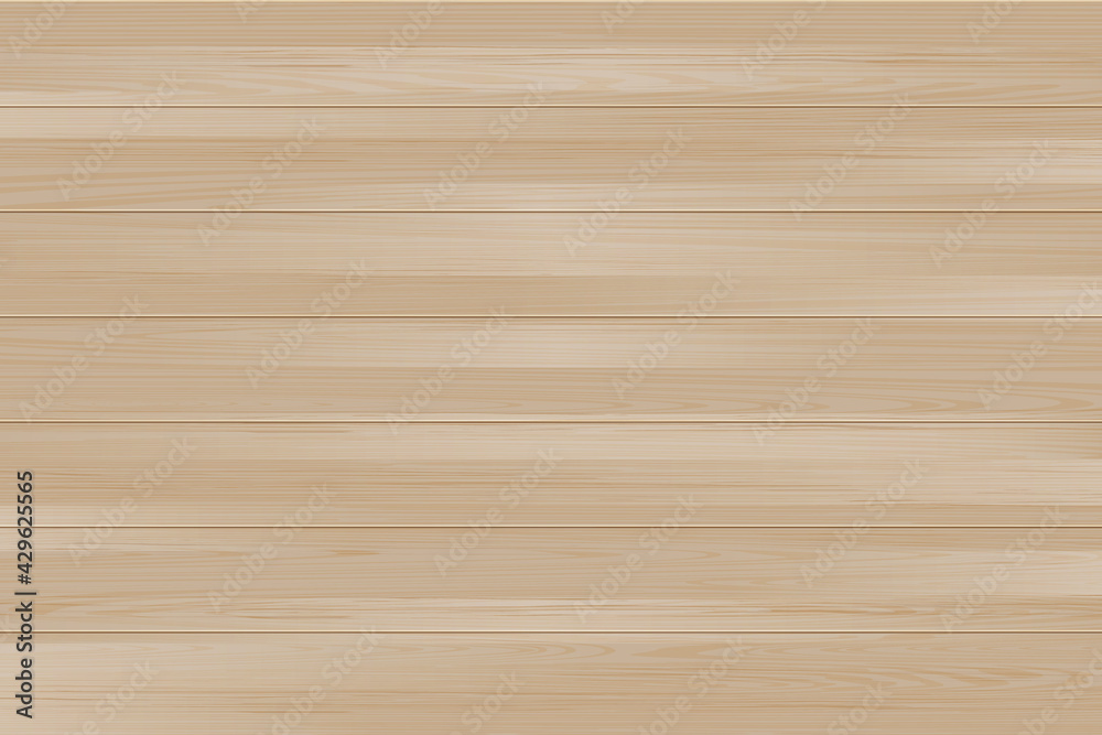 Realistic vector wood table background. Top view isolated wooden floor ...