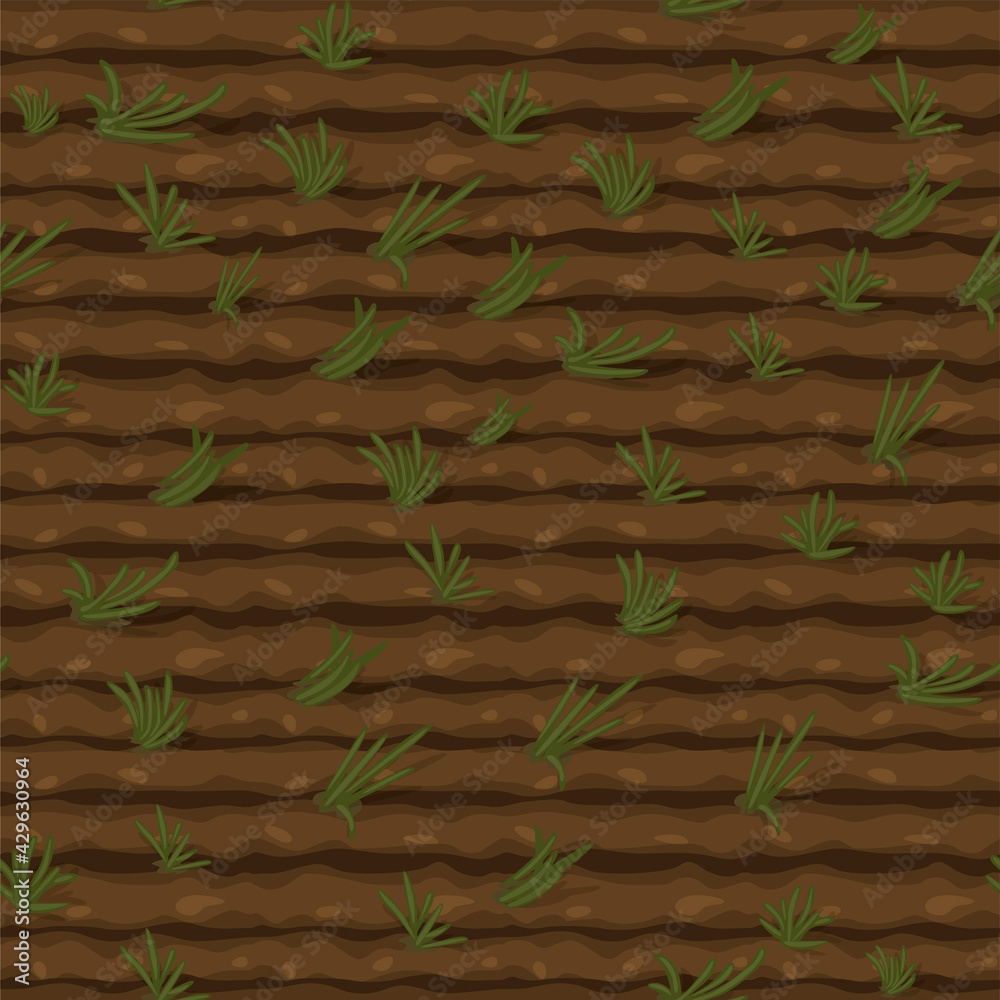 Seamless texture field with green grass, texture ground for wallpaper ...