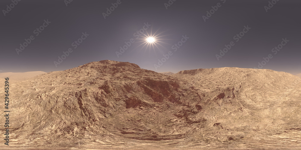 Mars HDRI Environment Map Stock Illustration | Adobe Stock