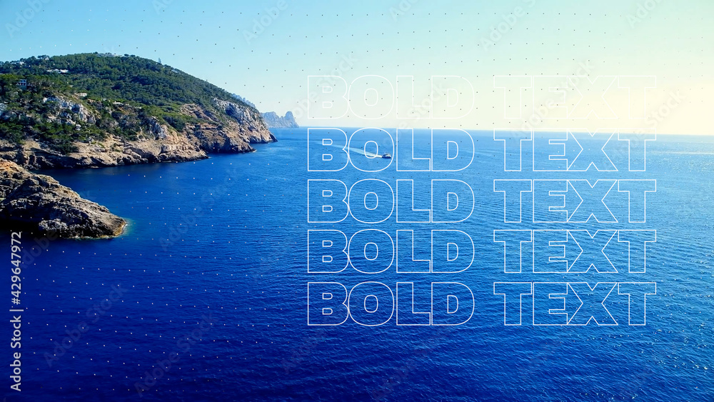 Cool Sliding Bold Text Titles Stock Template | Adobe Stock