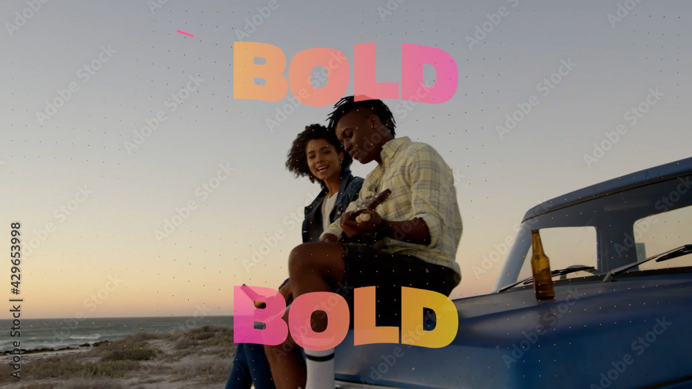 Swirly Wavy Bold Text Titles Stock Template | Adobe Stock