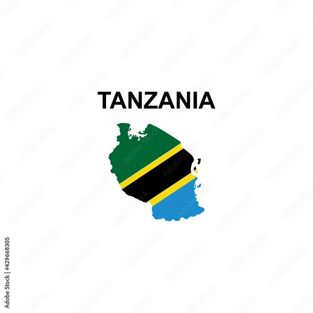 maps of Tanzania icon vector sign symbol Stock Vector | Adobe Stock