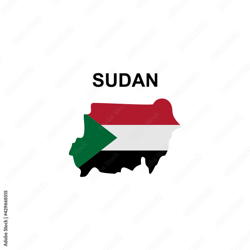 maps of Sudan icon vector sign symbol Stock Vector | Adobe Stock