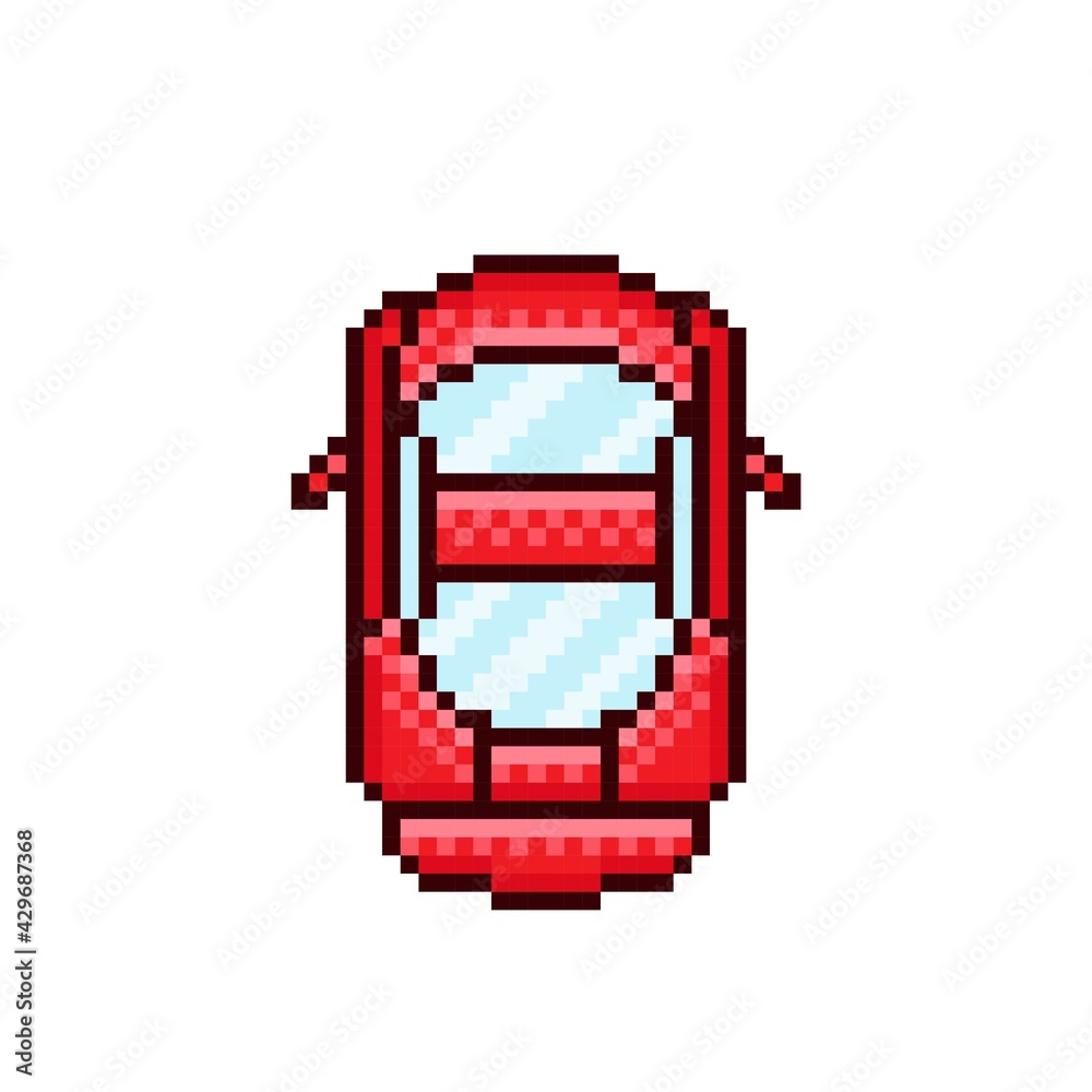 Racing car pixel art. Car icon. Vector illustration. Sports car ...