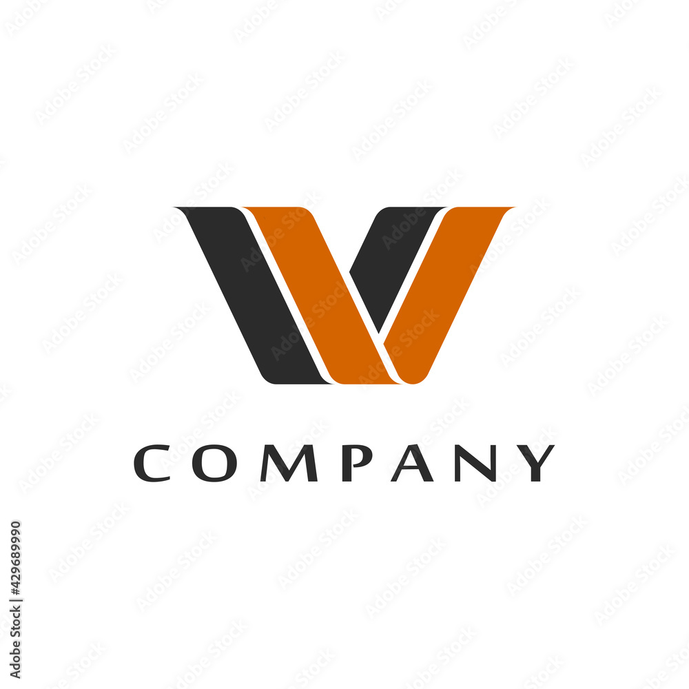 letters V VV double v letter logos logo logos vv Stock Vector | Adobe Stock