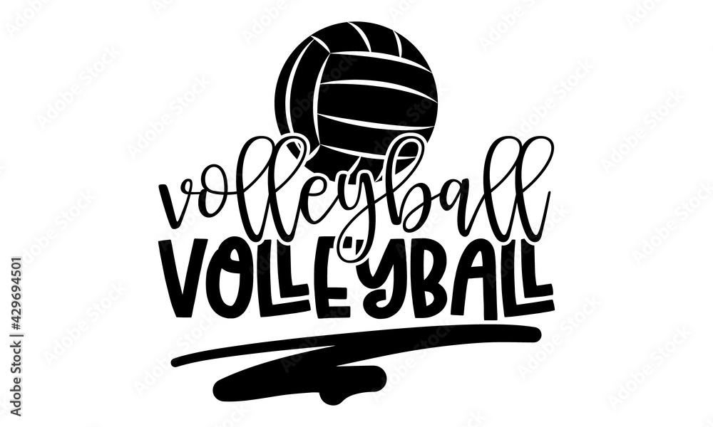 Vecteur Stock Volleyball volleyball - - Volleyball t shirts design ...