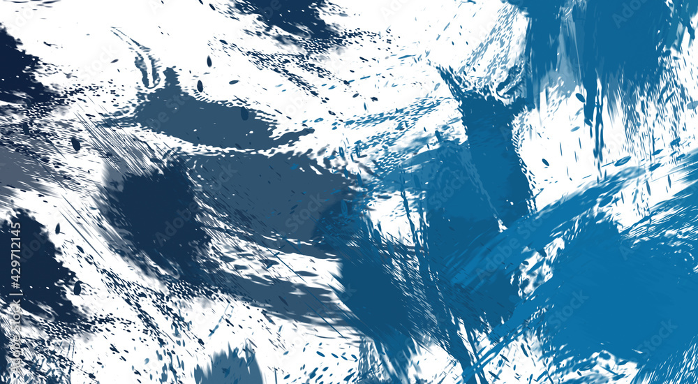 Abstract background of colorful brush strokes. Brushed vibrant ...