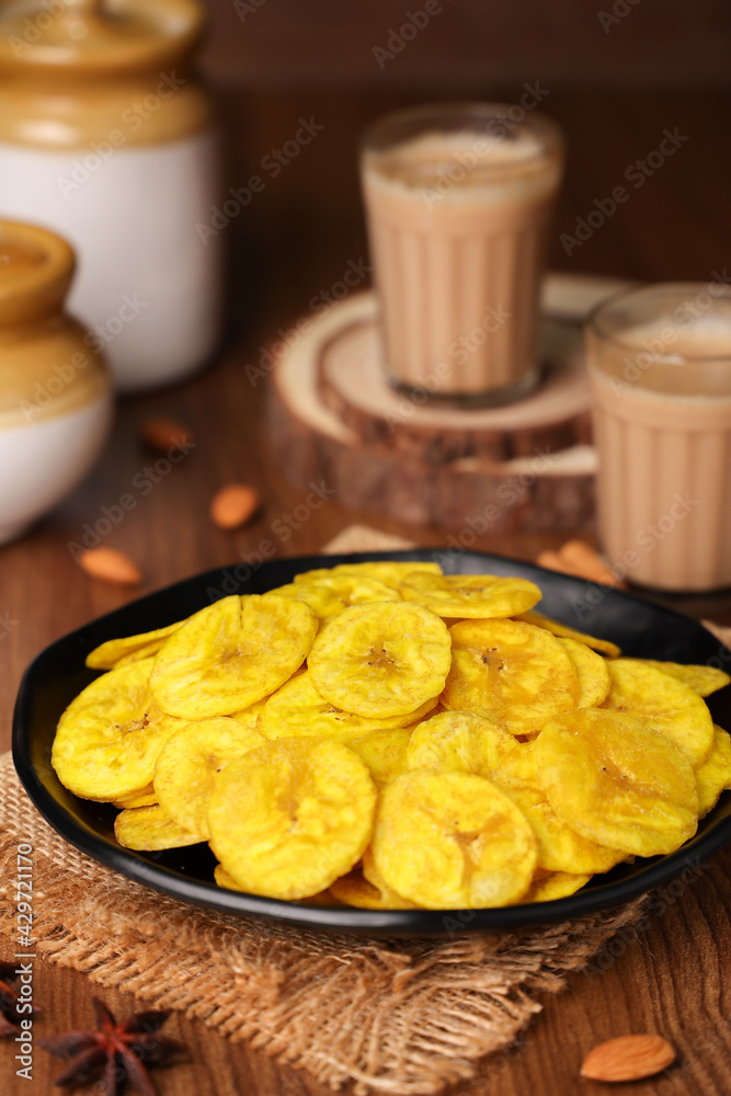 banana chips, popular Kerala snack deep fried in coconut oil ...