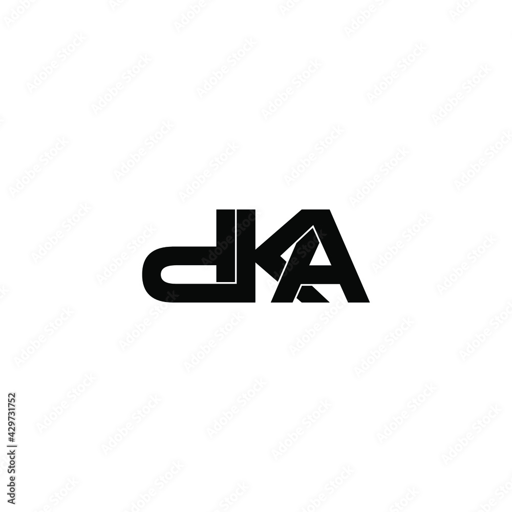 dka letter original monogram logo design Stock Vector | Adobe Stock