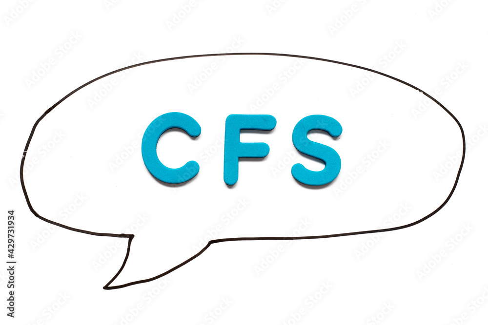 Alphabet letter with word CFS (Abbreviation of Container Freight ...