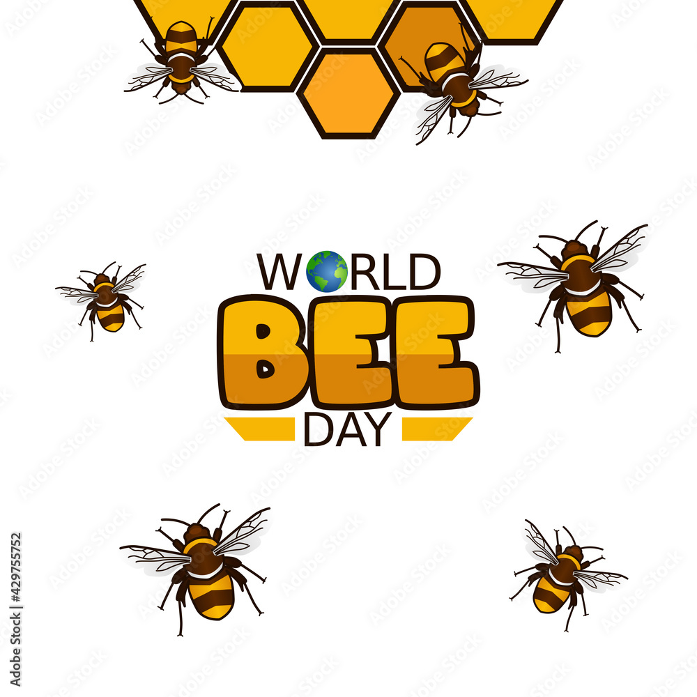 vector graphic of world bee day good for world bee day celebration ...